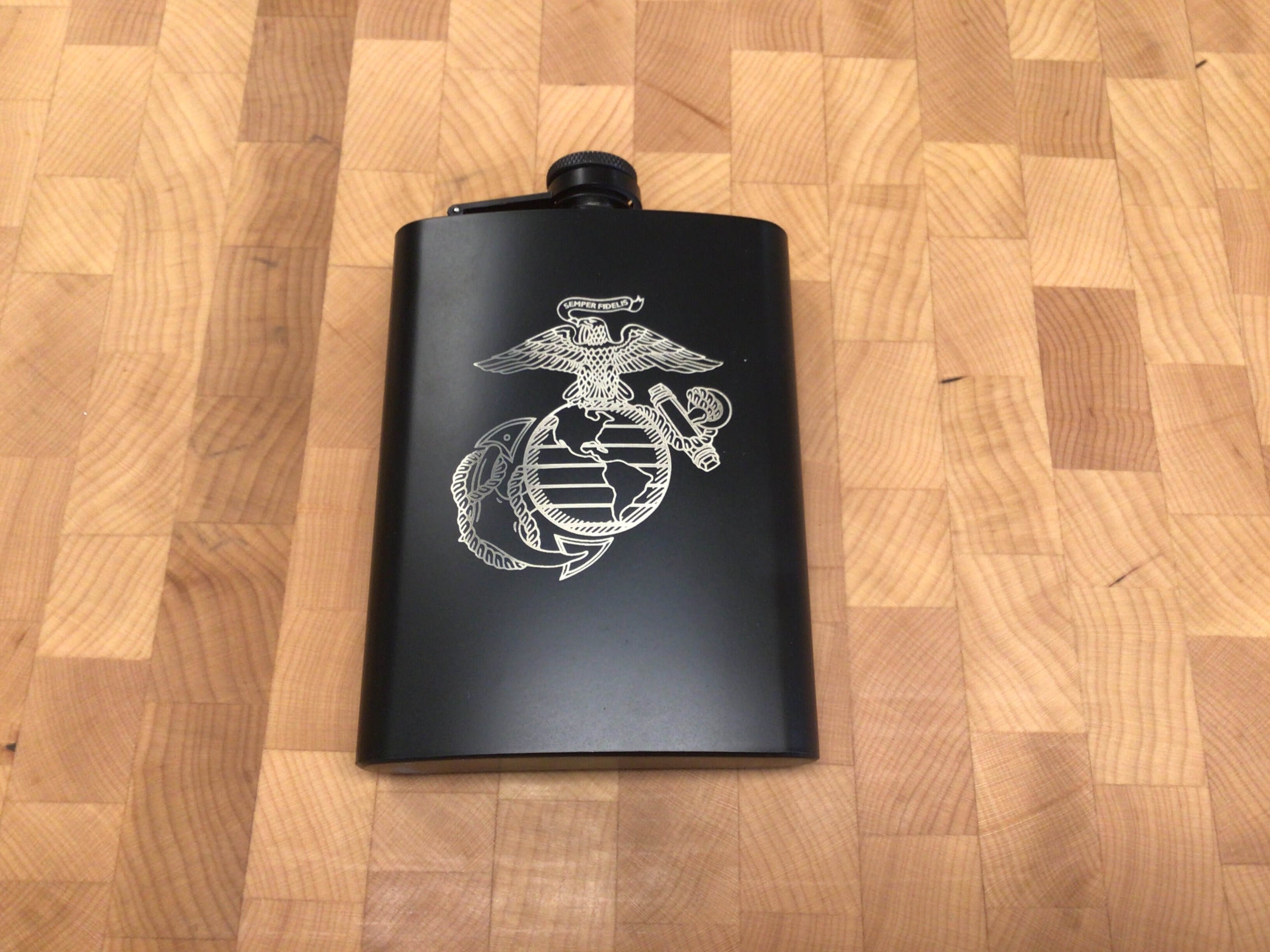 Flask- Etched | Edge of Normal Workshop LLC