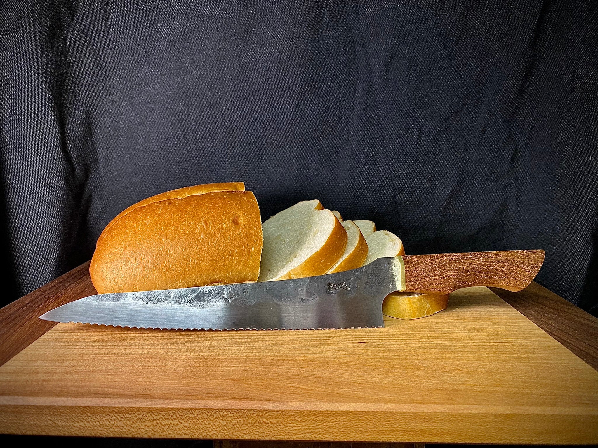 Wayfarer Project 8" Offset Bread Knife | Edge of Normal Workshop LLC