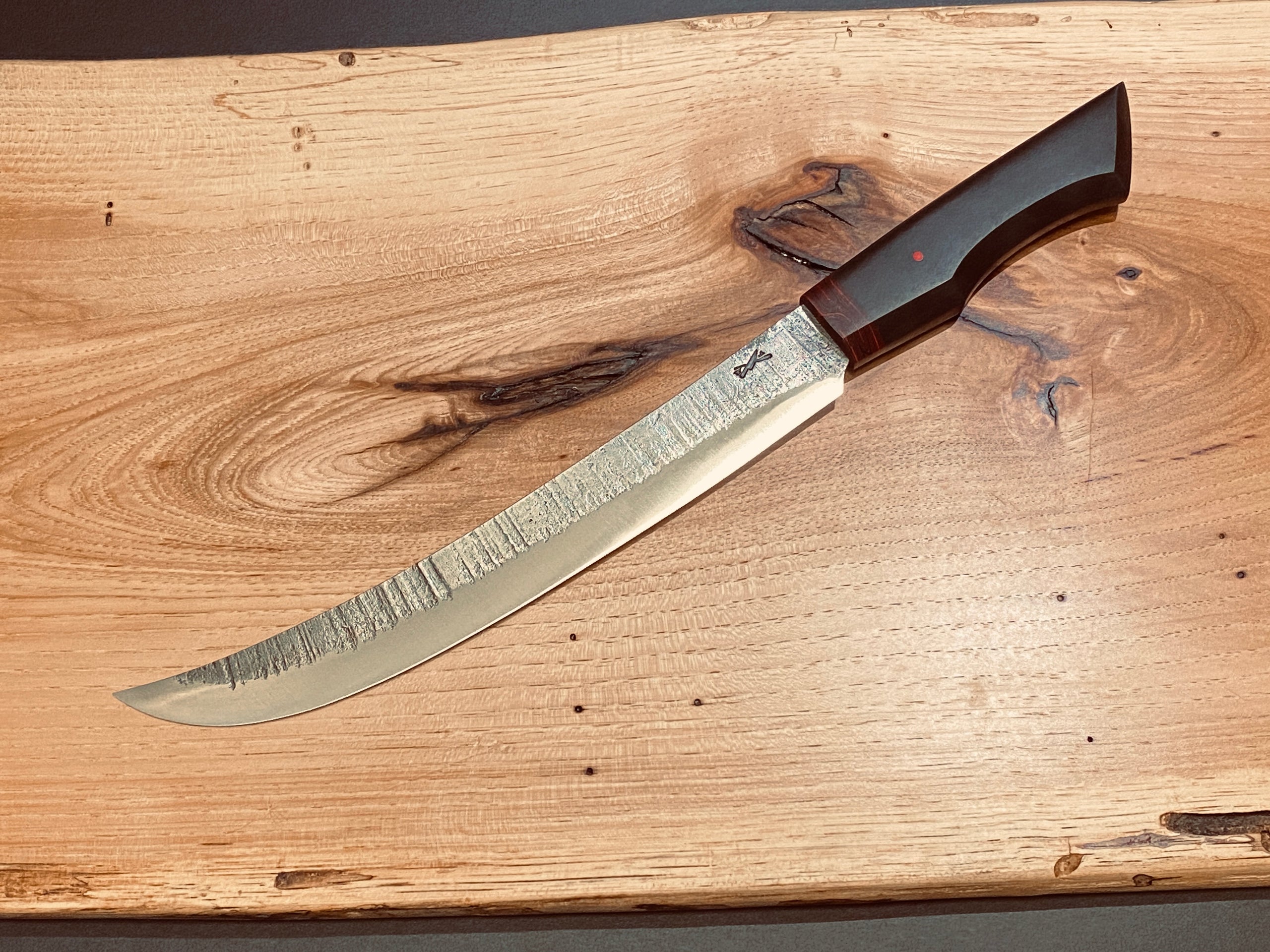 Stainless Scimitar in Slate Richlite | Edge of Normal Workshop LLC
